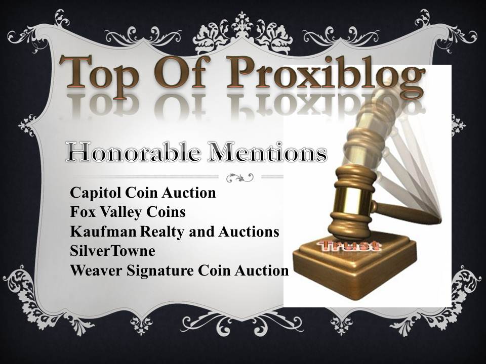 Honorable Mentions Consignments | Proxiblog Coin News and Views