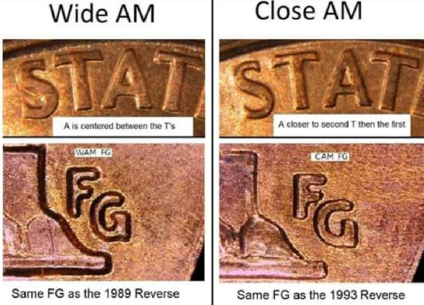 Close/Wide AM Lincoln Cent varieties: confusing but worth identifying ...